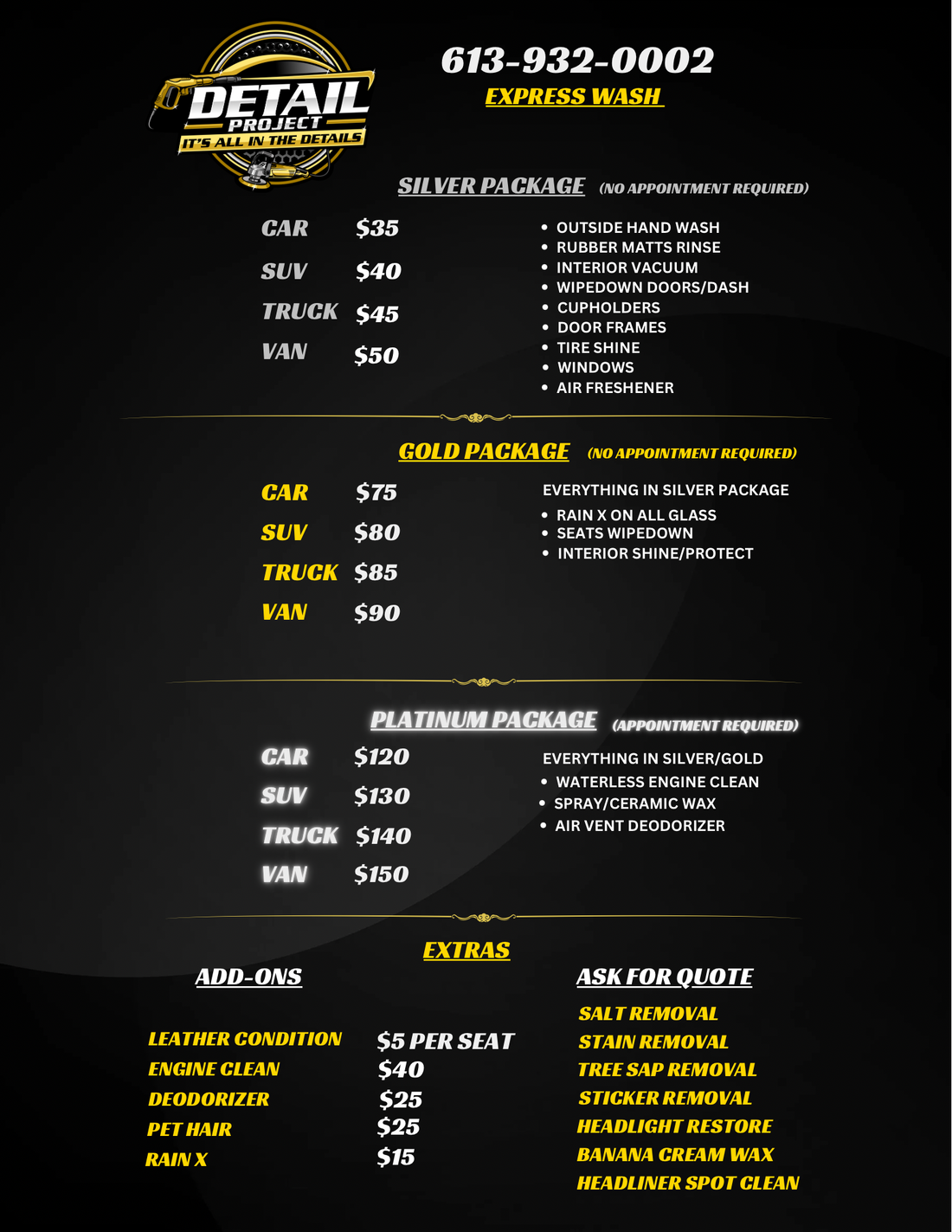 COMPARE PACKAGES | DETAIL PROJECT – Detail Project